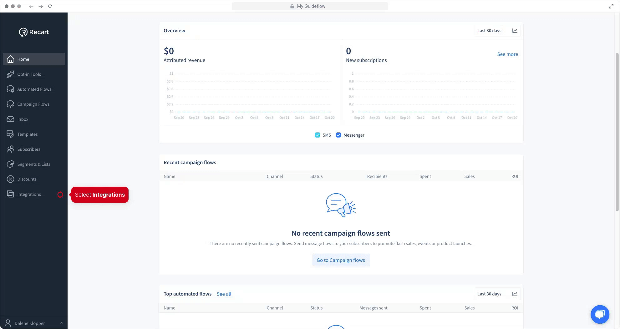 Recharge Recart Integration